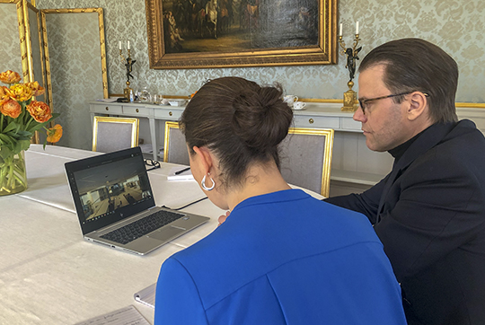 monarchico: Vittoria e Daniele con Skolverket