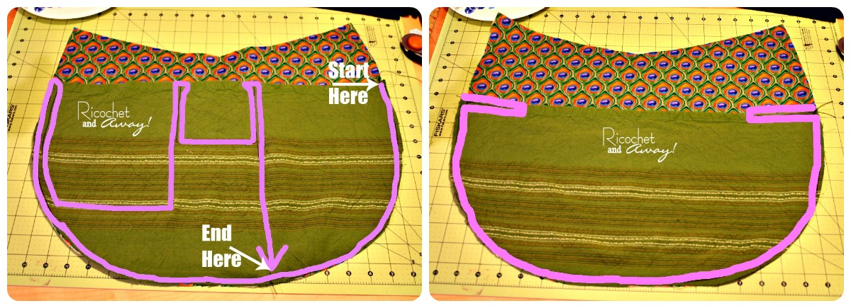 Ricochet and Away!: Easy Shoulder Bag with Gusset