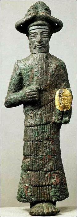 PERSIAN ART: The copper statue of Elamite god,Inshushinal, excavated in ...