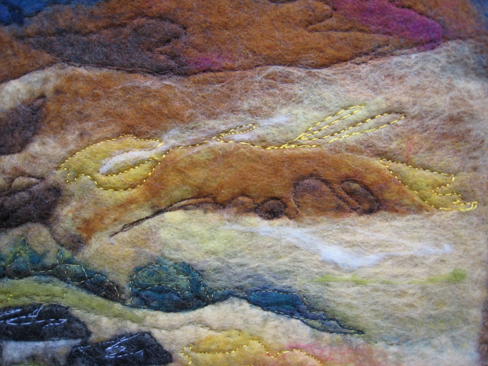 Art and Musings: 2D Felt Paintings?