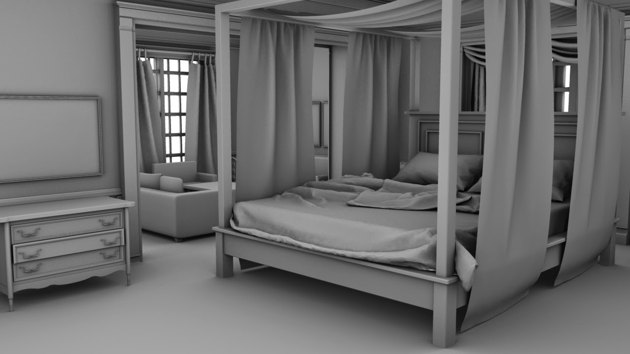 3D Works: Interior Modeling in Maya