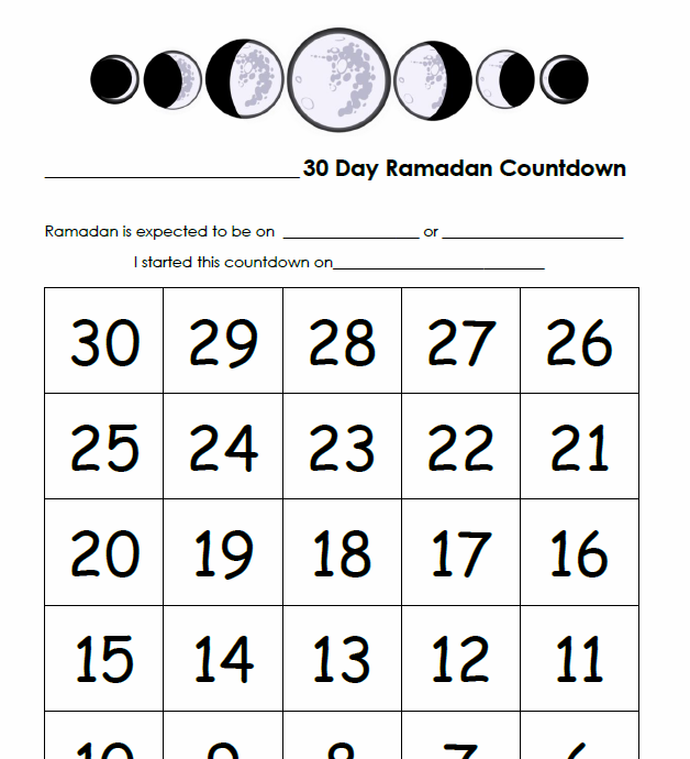 Umamah Learning Academy: Ramadan Countdown