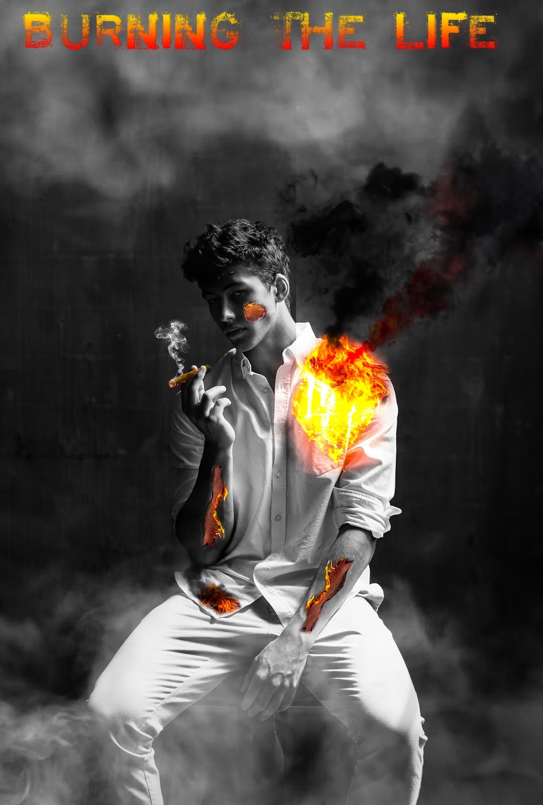 Burn Effect Tutorial || Photoshop Tutorial || Vijay Mahar - PABEL'S EDITION