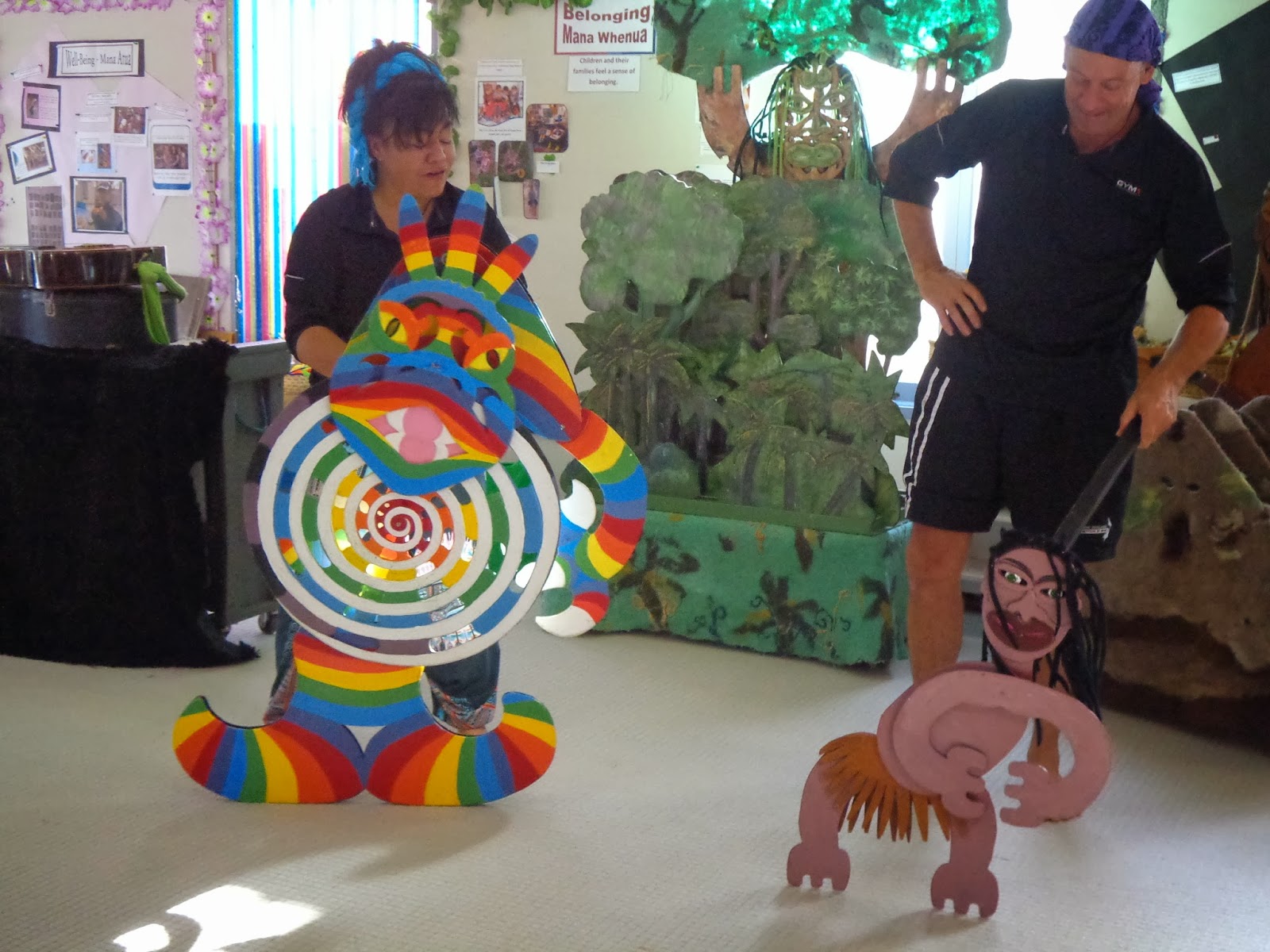 Welcome to Glamorgan Kindergarten Blog : Apo the Greedy Taniwha, Puppet