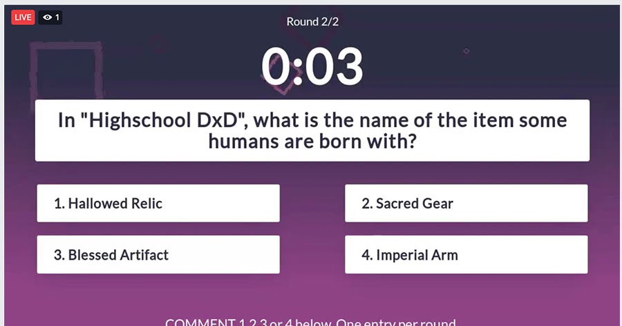 Facebook Live Trivia Game - Tech News 24h