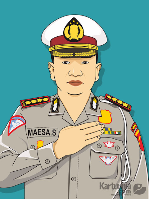 Vector Kartun Polisi