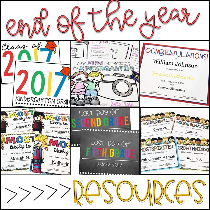 FREE End of the Year Resources | Classroom Shenanigans