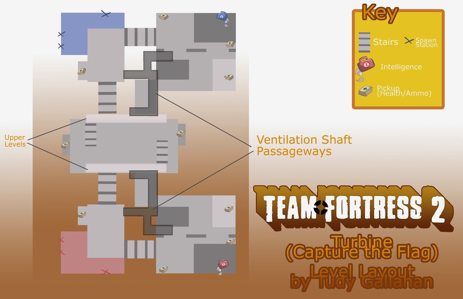 T. Gallahan's Process Blog: TF2 - Turbine Level Layout