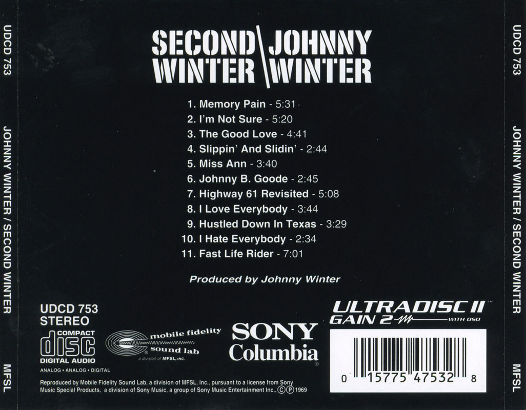 Classic Rock Covers Database: Johnny Winter - Second Winter (1969)
