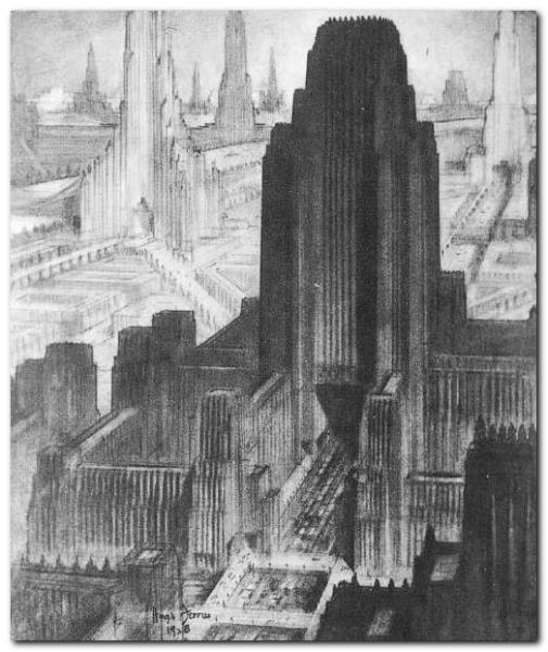 Hugh Ferris. The Metropolis of Tomorrow | Doctor Ojiplático Hugh Ferris. The Metropolis of Tomorrow | Doctor Ojiplático