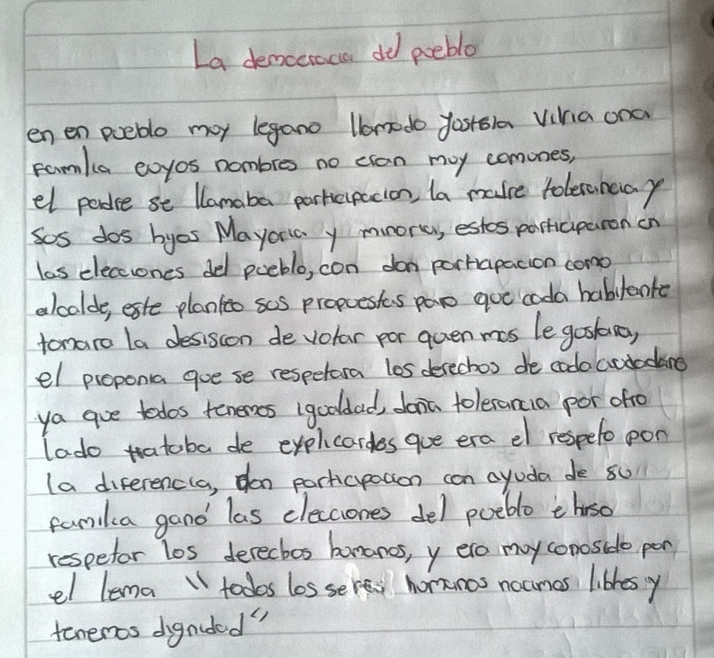 EL AULA DE LAS CIENCIAS SOCIALES: CUENTOS SOBRE LA DEMOCRACIA