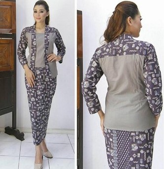15 Contoh Model Rok Batik Panjang Kombinasi Modern 2023