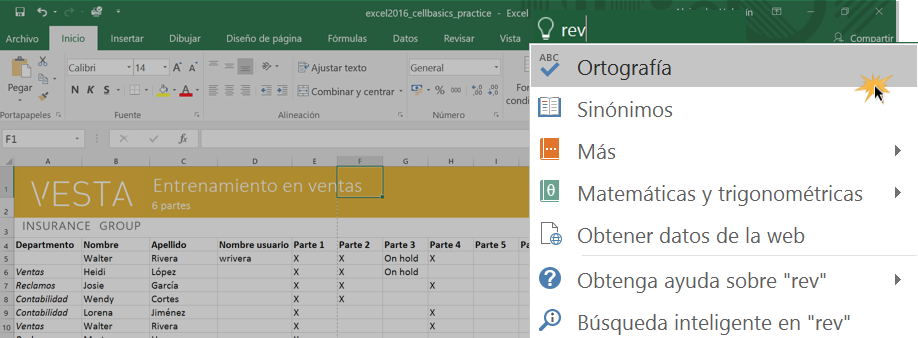 Carpeta de Evidencias de Excel : FORMAS DE AYUDA EN EXCEL