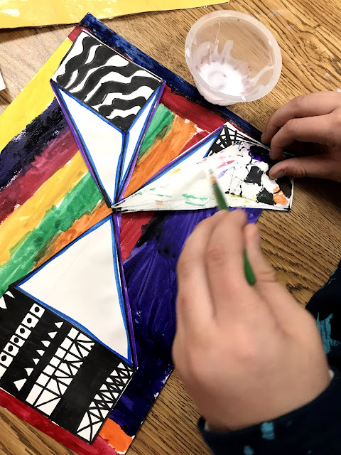 Exploding Boxes- 1pt Perspective Drawings