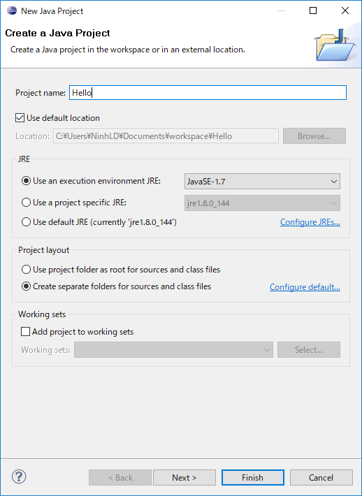 [Java] GUI Application (Swing on Eclipse)
