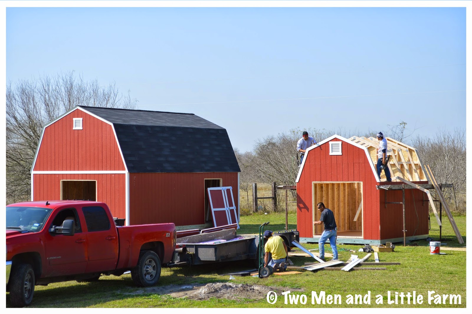 Two Men and a Little Farm: WE HAVE A BARN PART TWO