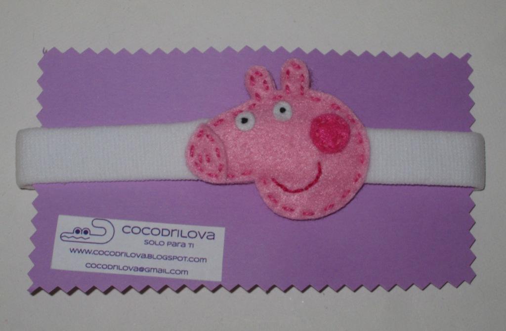 cocodrilova: diadema peppa pig para bebes