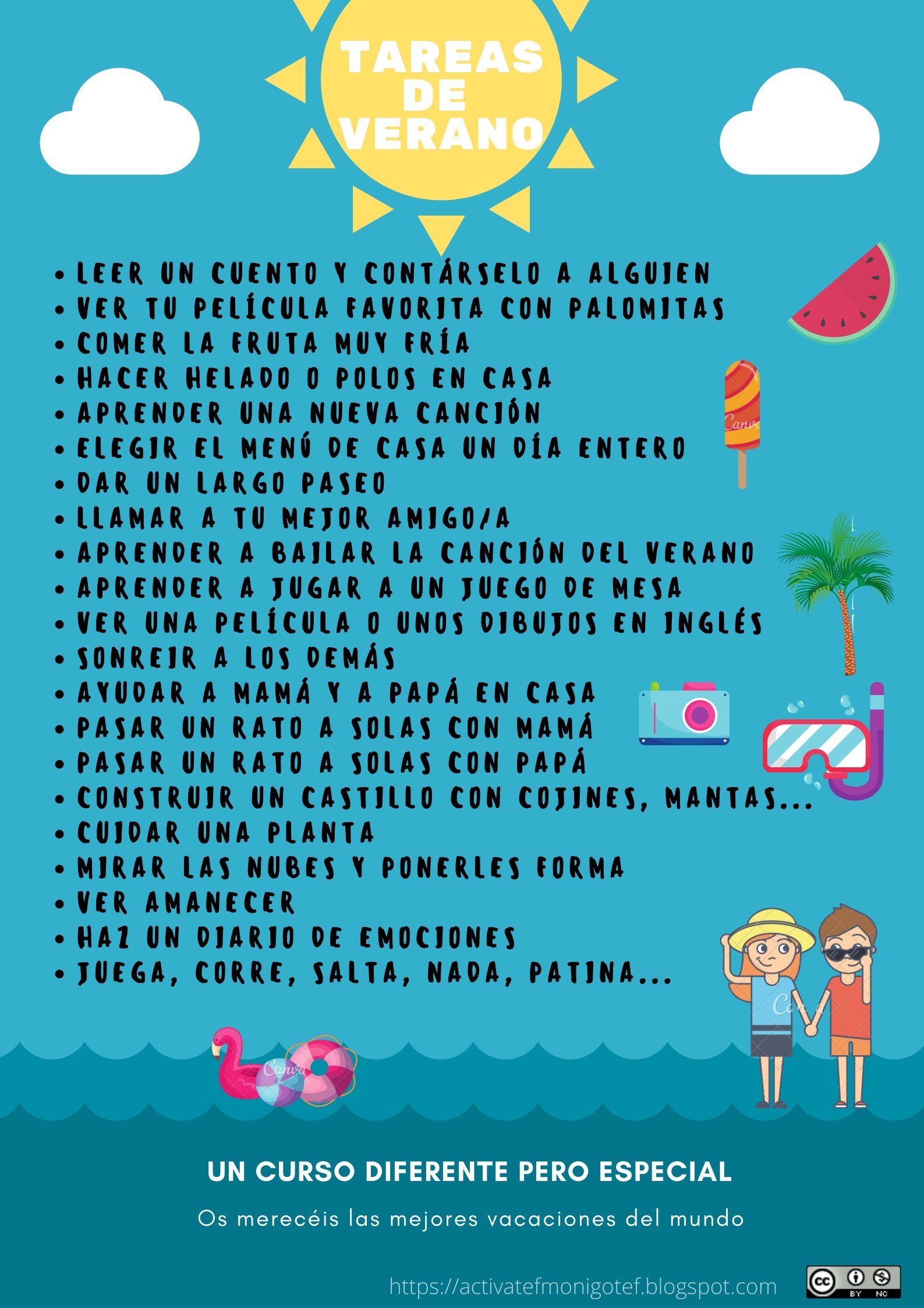 ActívatEF: RECOMENDACIONES PARA VERANO