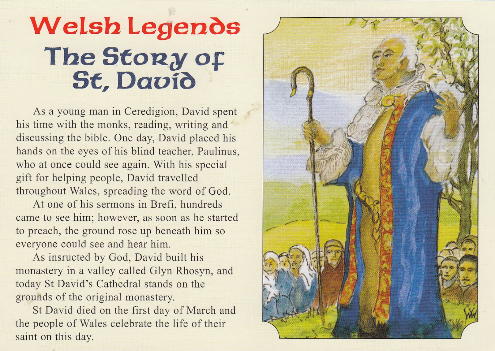 Heiligenbildchen und Pastoralchemie: The Story of St. David