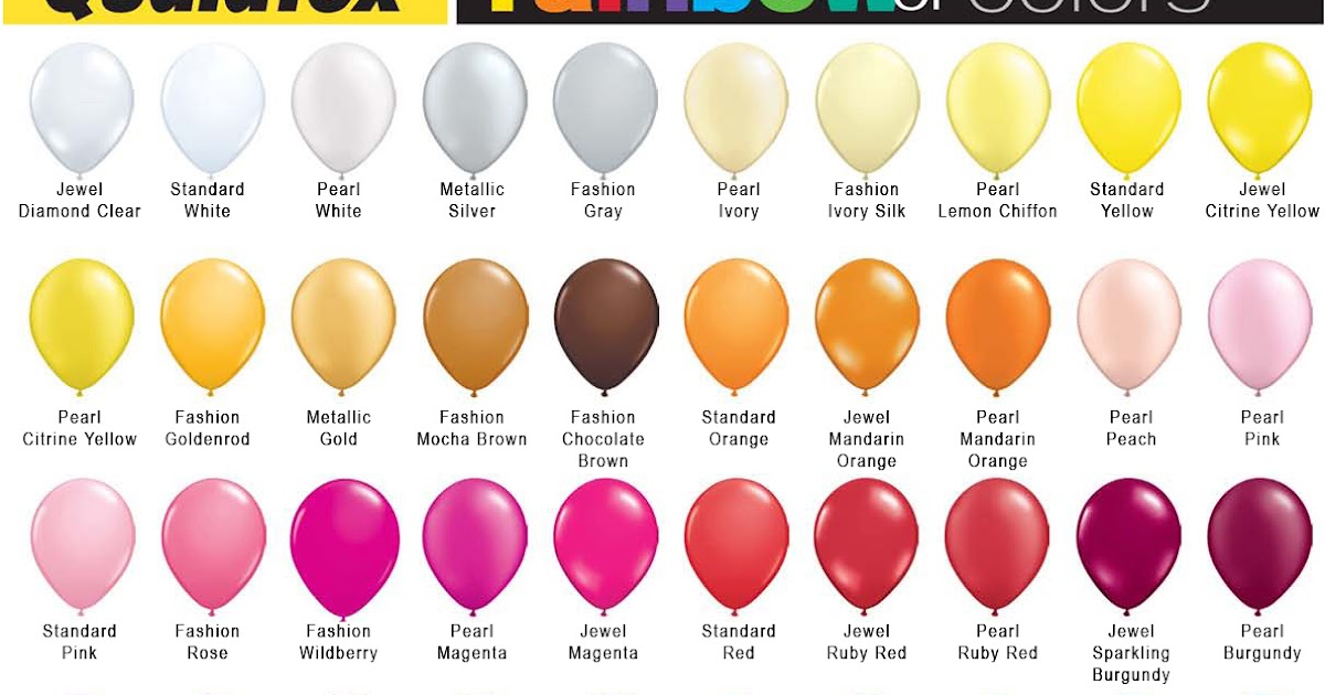 PARTY CONCEPTS...AT creativeconc.blogspot.com: BALLOON COLOR CHARTS ...