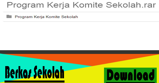 [Terbaru] Program Kerja Komite Sekolah Tahun 2015 - Berkas Sekolah