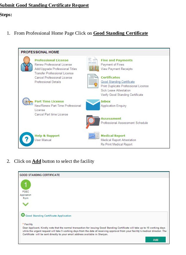 Nurse HOW: How to get a Good Standing Certificate from Dubai Health ...