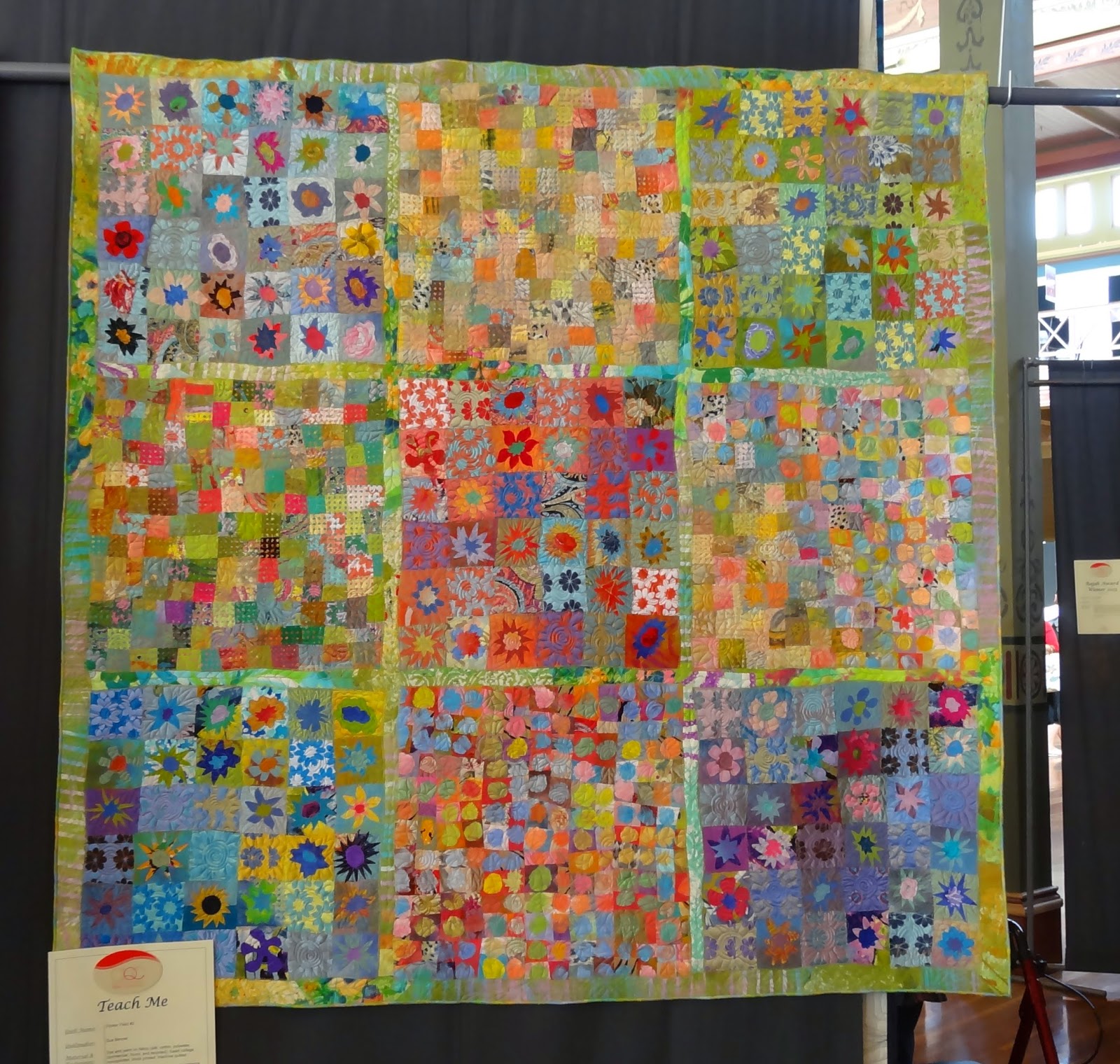 meli B is making things: Quilt Show 2014 and A Dresden and Liberty Quilt