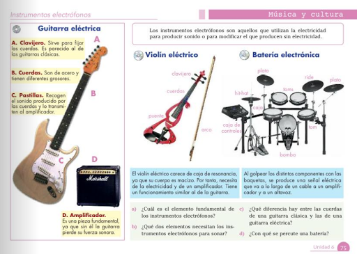 Musica CEIP Henares: 4º Los instrumentos electrófonos