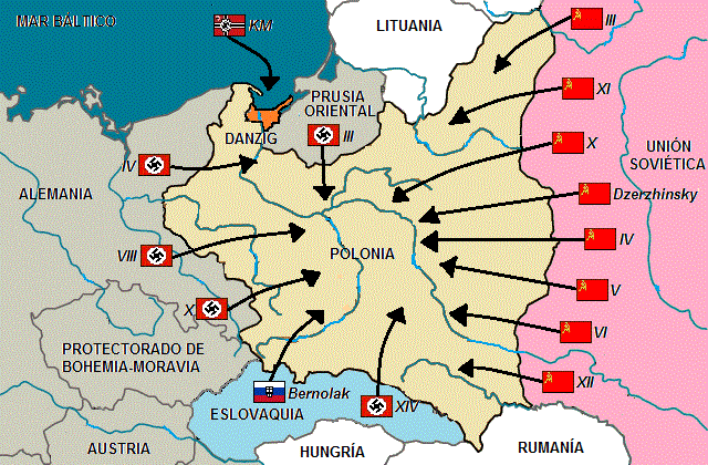 sociales y lengua: Invasión soviética de Polonia de 1939