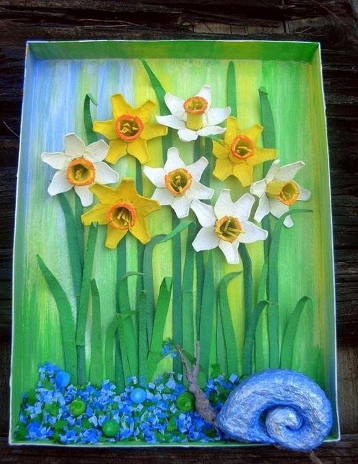 Recycle Craft Made From Egg Carton ~ Easy Arts And Crafts Ideas