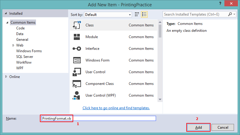 VB.NET : PrintDocument, Printing in Tabular Format