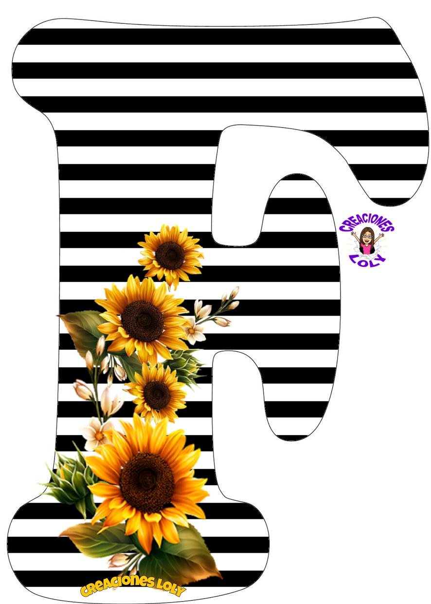 Creaciones Loly: Abecedario Girasol