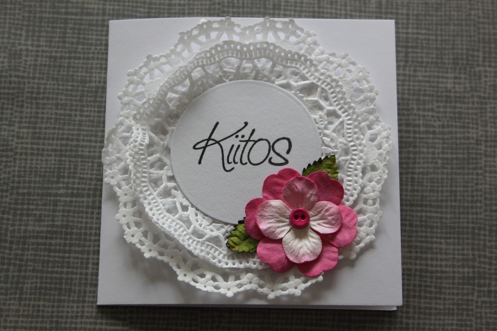 Piitun puuhanurkka: Pieni Kiitos -kortti