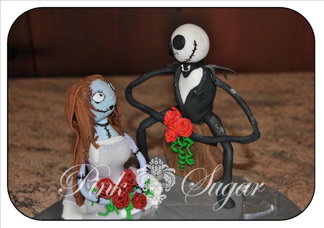 Pink Sugar: Corpse's Bride Cake Topper 2...