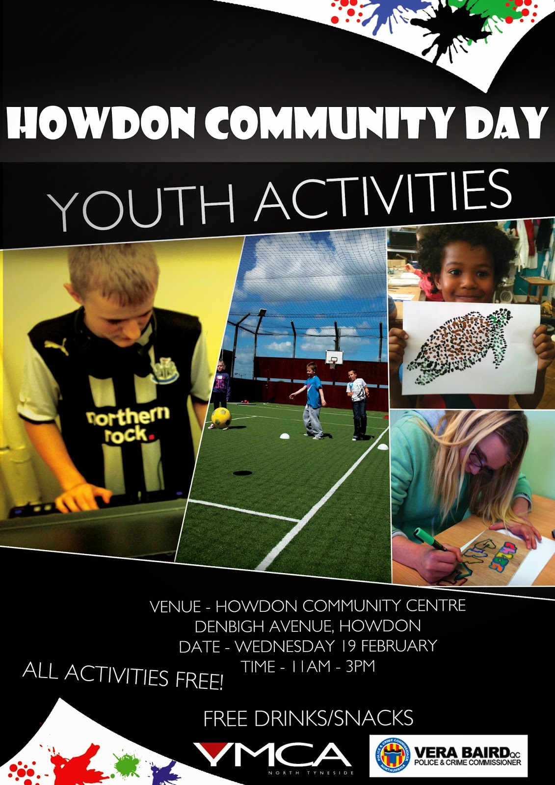 Graphic Design Work: Howdon community day Leaflet Design