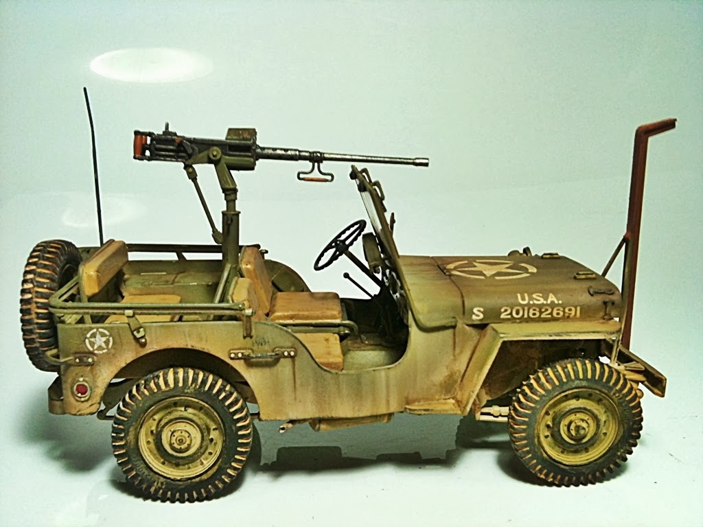 Model 12: Jeep Willy with M2 machien gun.