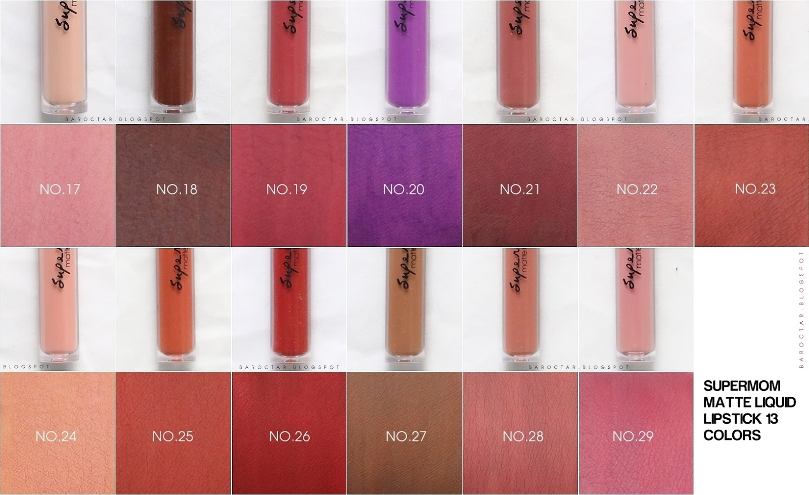 Review : Supermom Matte Liquid Lipstick ลิปแมตต์จี๊ดๆ ที่น่าโดนทั้ง 13 ...