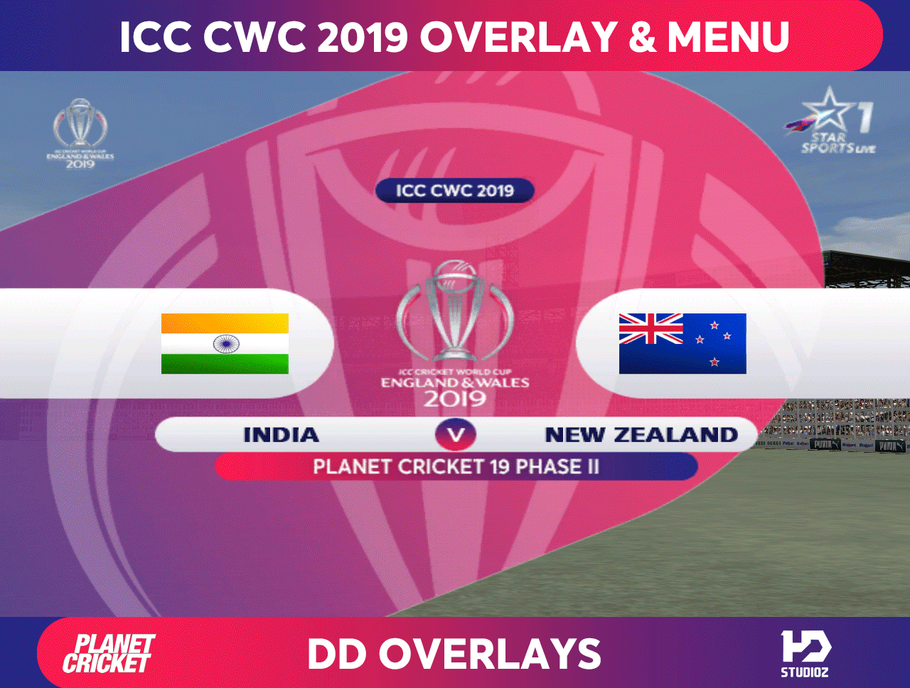 ICC CWC 2019 Overlay & Menu Released - DD CREATIONS