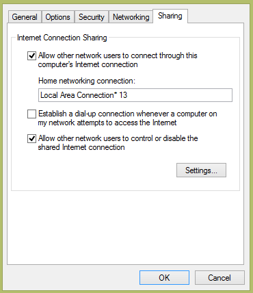 How to share internet from Laptop via WiFi