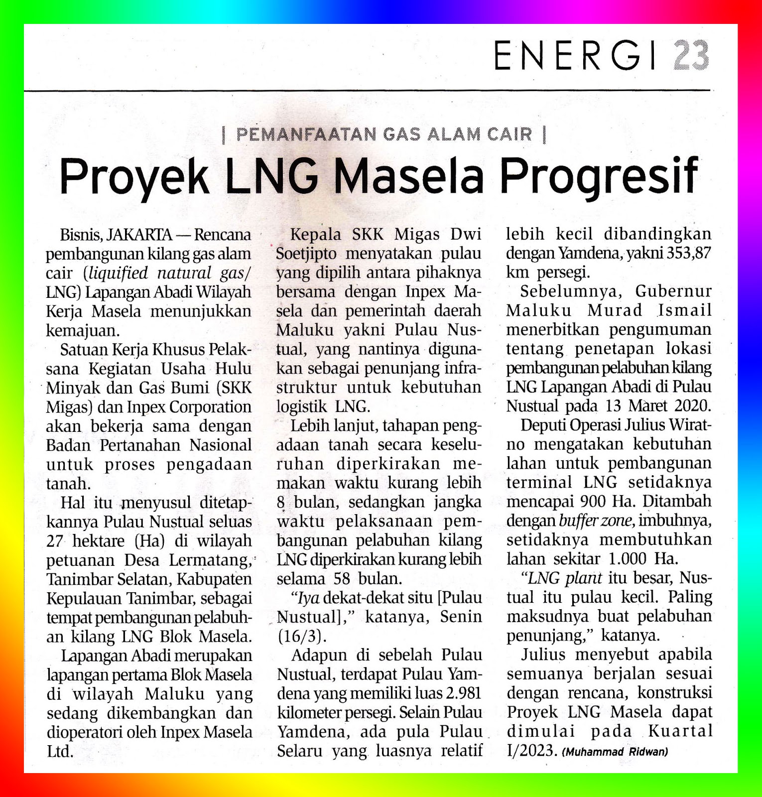 Agus Purnomo 3:32 PM Inpex Corporation