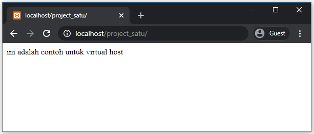 Virtual Host pada Localhost XAMPP - Begini Codenya Virtual Host pada Localhost XAMPP - Begini Codenya