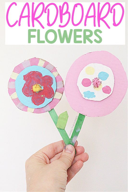 Cardboard Flowers Craft for Kids | School Time Snippets