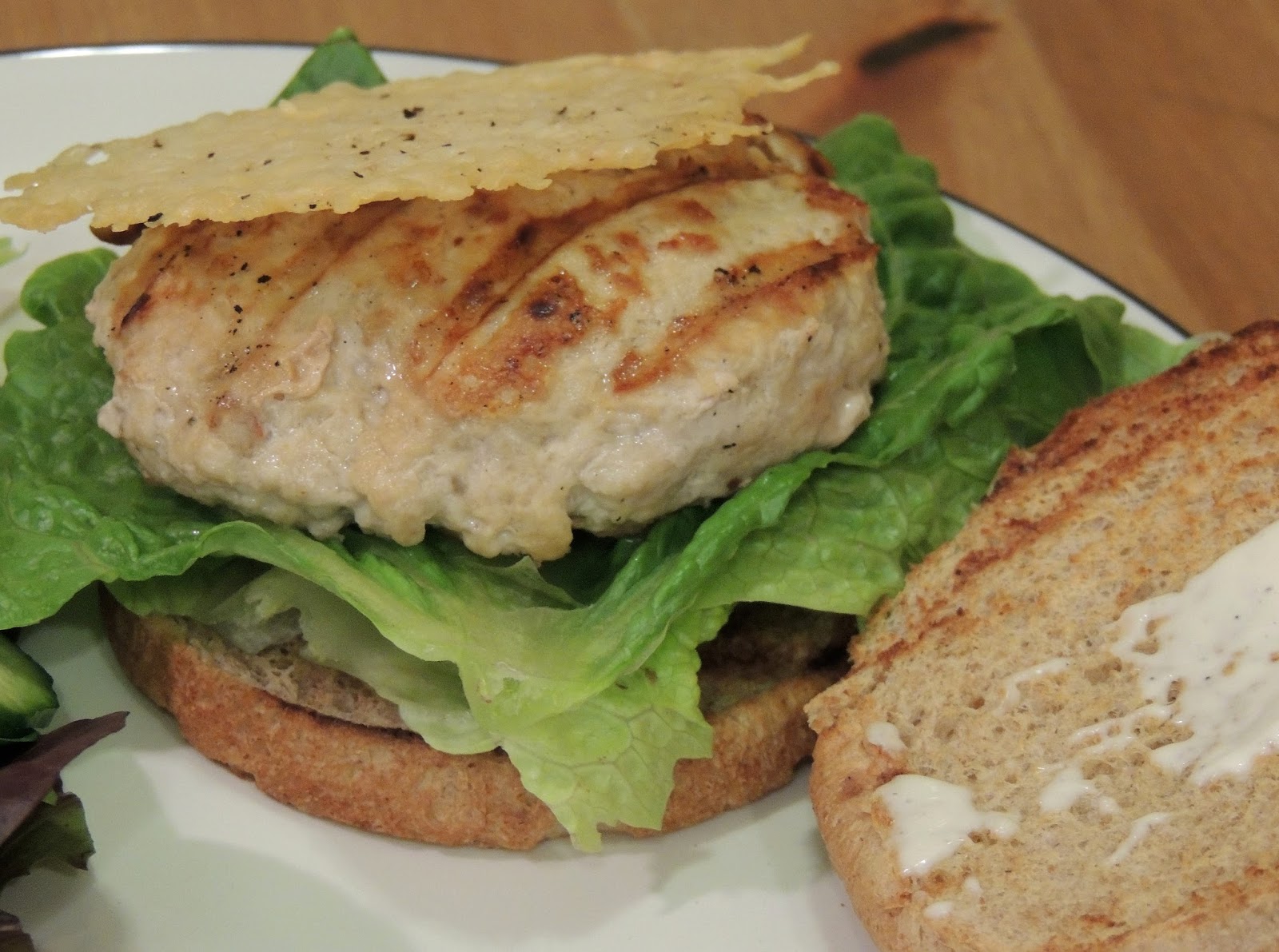 Gas Stove Girl: Chicken Caesar Burgers with Parmesan Crisps