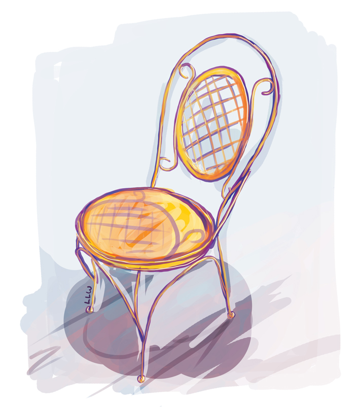 Libby Lamb Wagner: sketchy chair