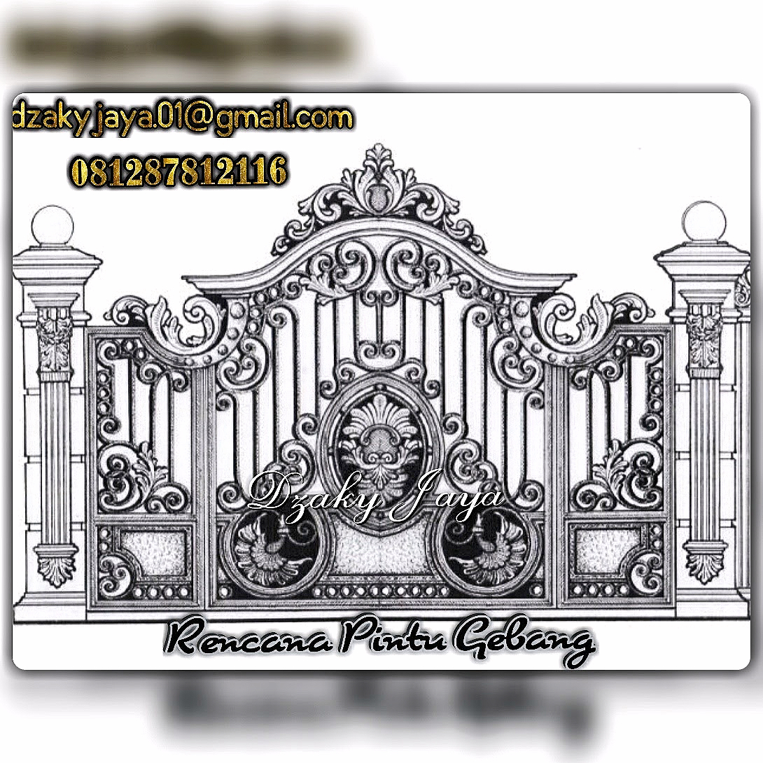 DESAIN PAGAR BESI TEMPA MODERN KLASIK - Spesialis Pagar Klasik Mewah