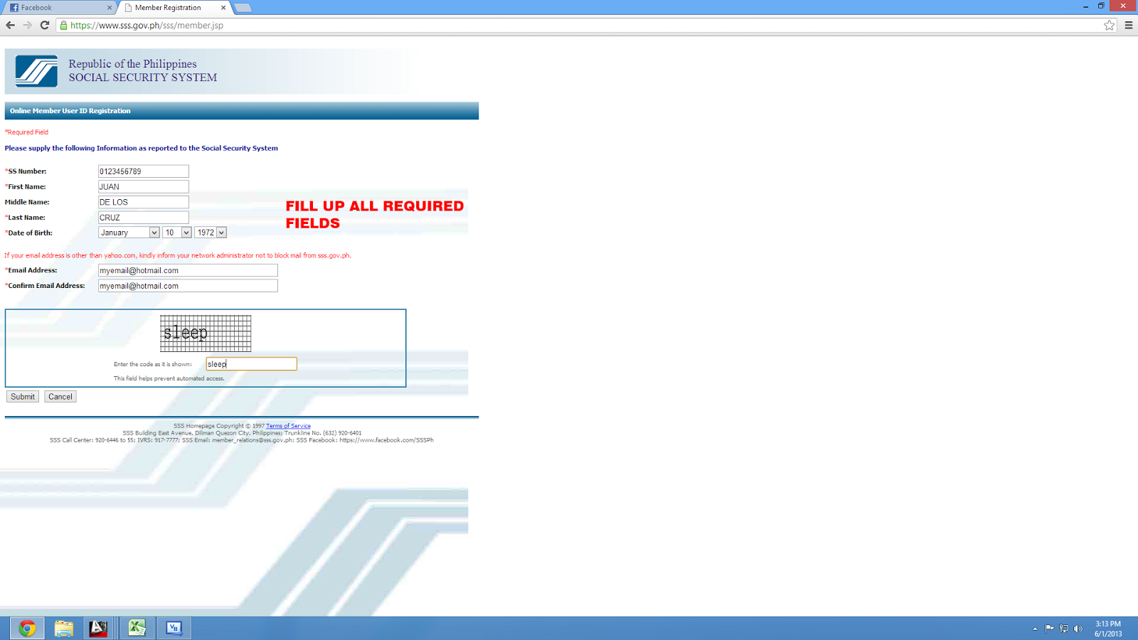 Our Life in Saudi: Check your SSS contribution Online