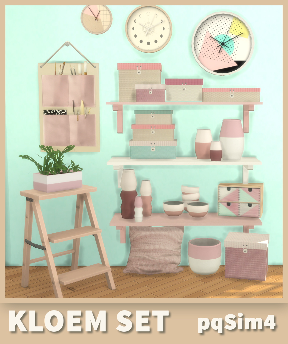 Kloem Set. The Sims Custom Content.