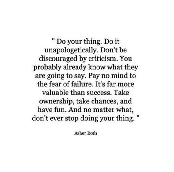 What if you fail? So What.....