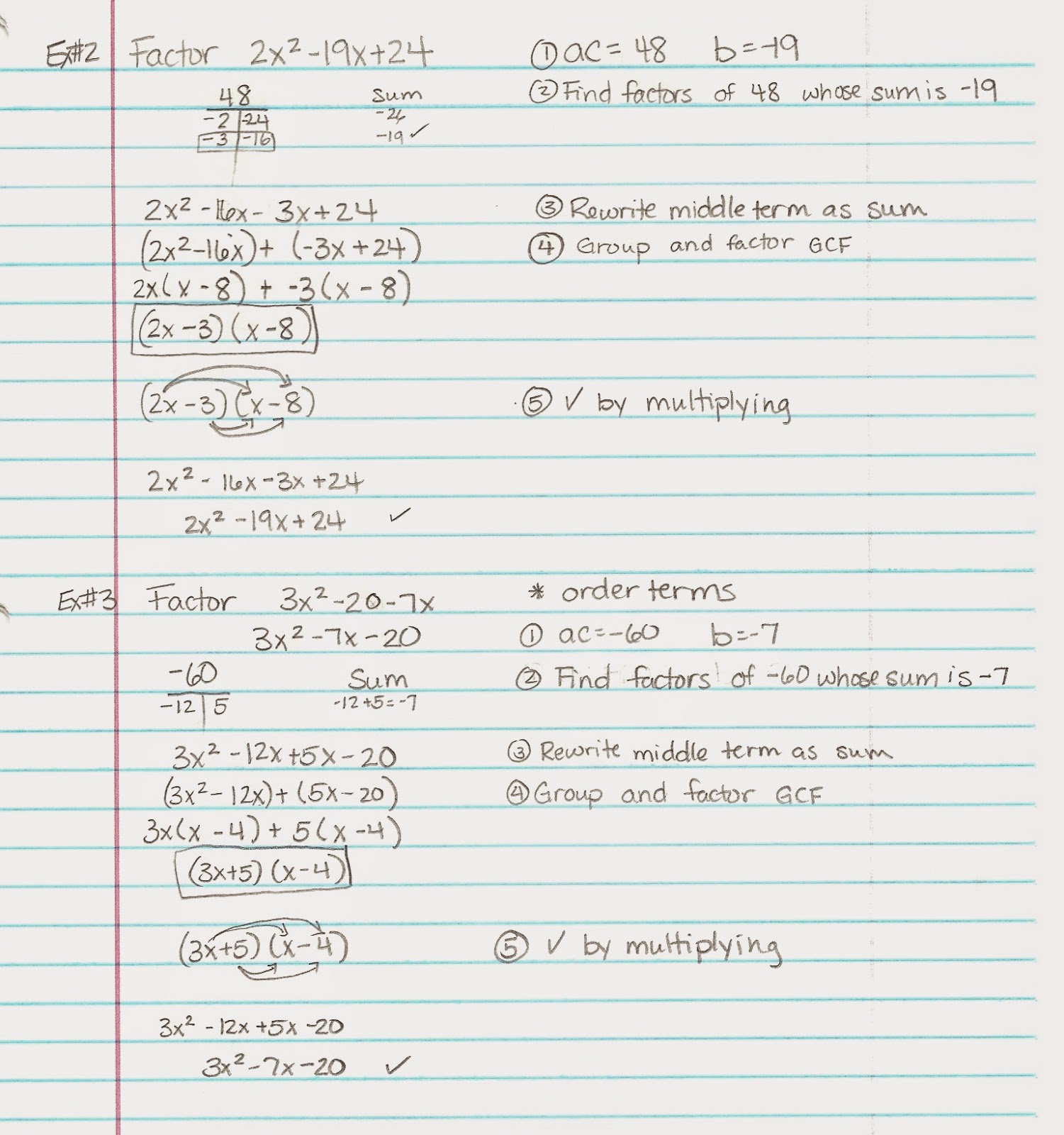 Algebra Alerts (Algebra 1 and 2): Algebra 1: Lesson 10.3 Notes and HW ...