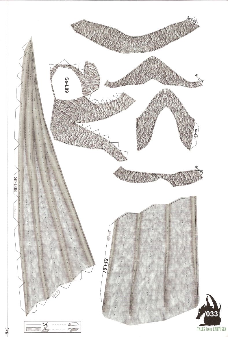 My toys: The dragon made of paper. Model + pattern.Дракон из бумаги ...